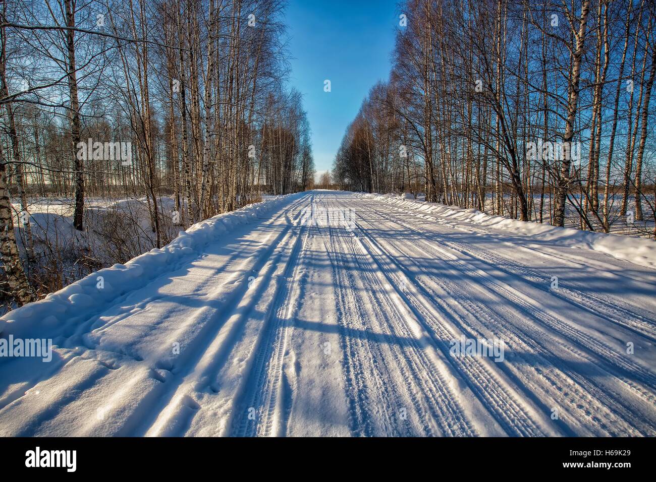 Russian winter landscape Stock Photo - Alamy