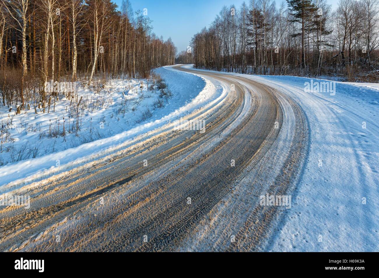 Russian winter landscape Stock Photo - Alamy