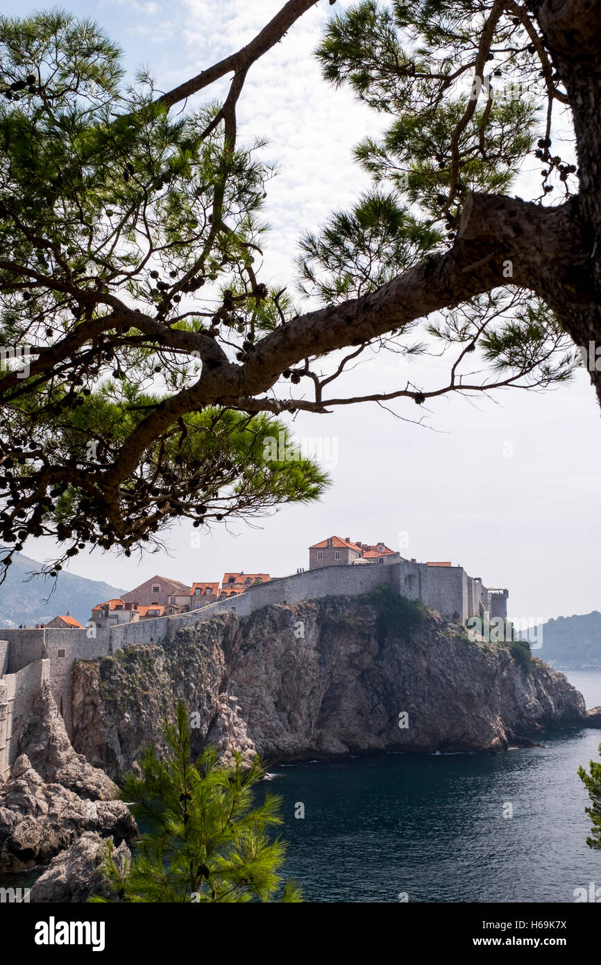 Dubrovnik, located along the Dalmatian Coast in Croatia, is known as ...