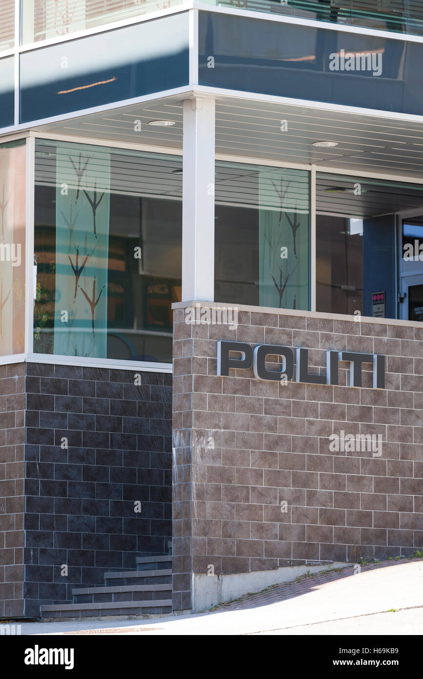 Police Station Politi, Harstad, Lofoten Islands, Norway Stock Photo - Alamy