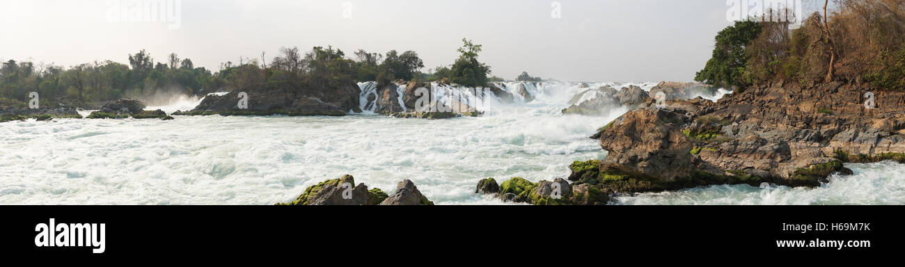 Khone Phapheng Waterfalls, Mekong River, Laos, Asia Stock Photo - Alamy