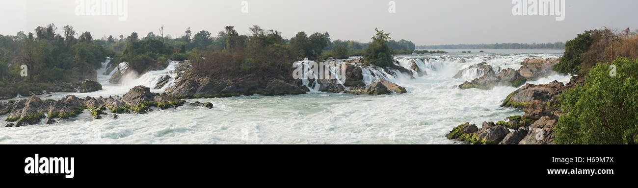 Khone Phapheng Waterfalls, Mekong River, Laos, Asia Stock Photo - Alamy