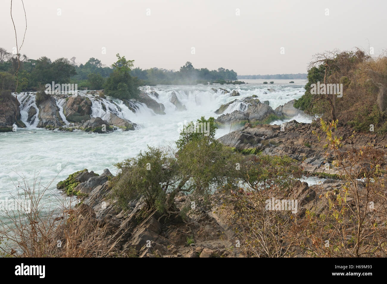 Khone Phapheng Waterfalls, Mekong River, Laos, Asia Stock Photo - Alamy