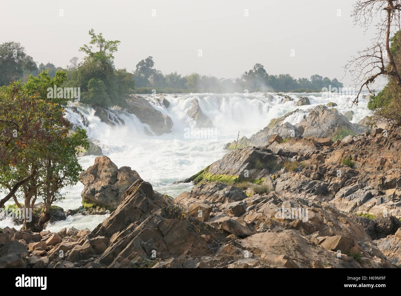 Khone Phapheng Waterfalls, Mekong River, Laos, Asia Stock Photo - Alamy