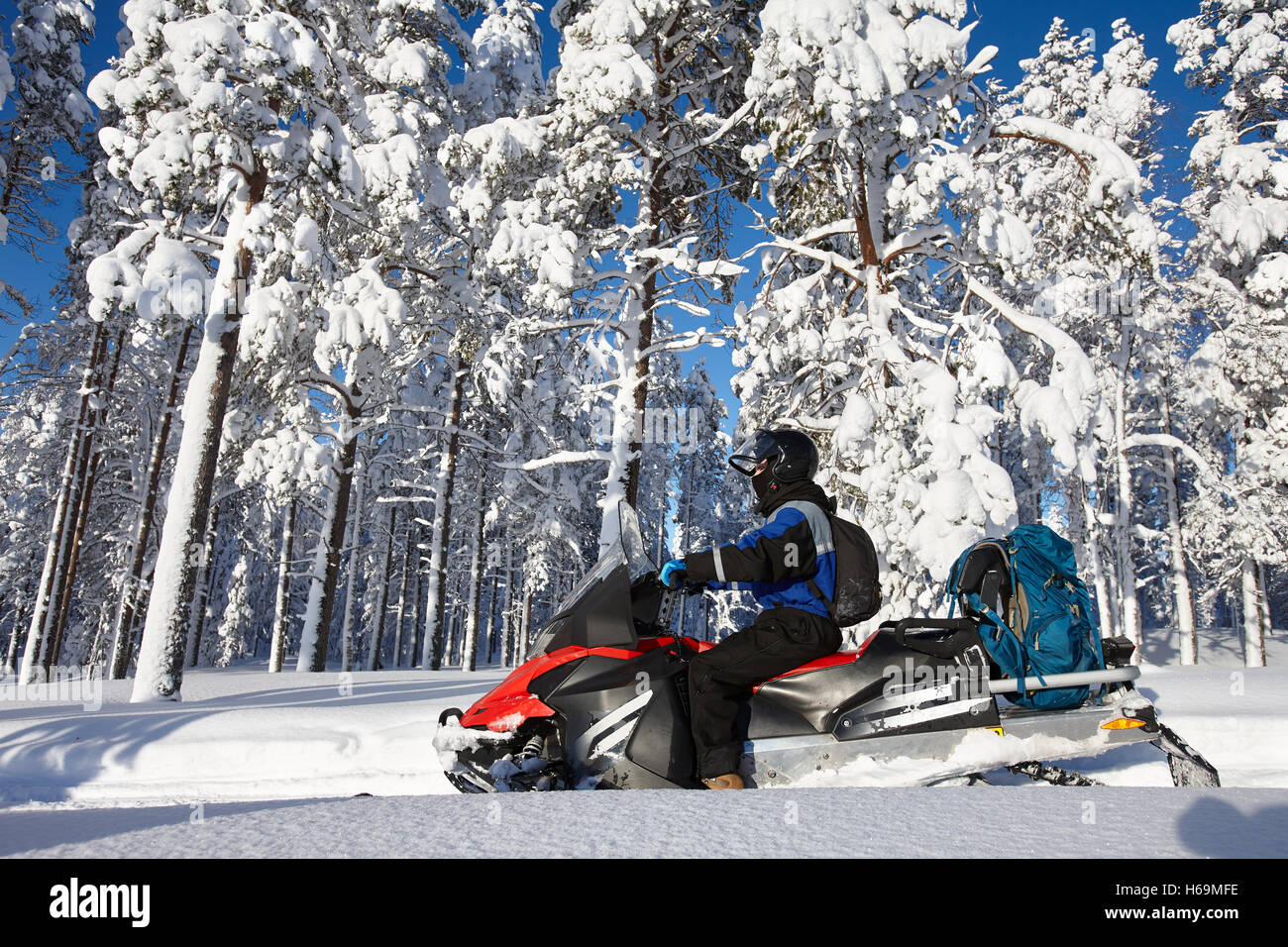 Snowmobile safari and finland hi-res stock photography and images - Alamy