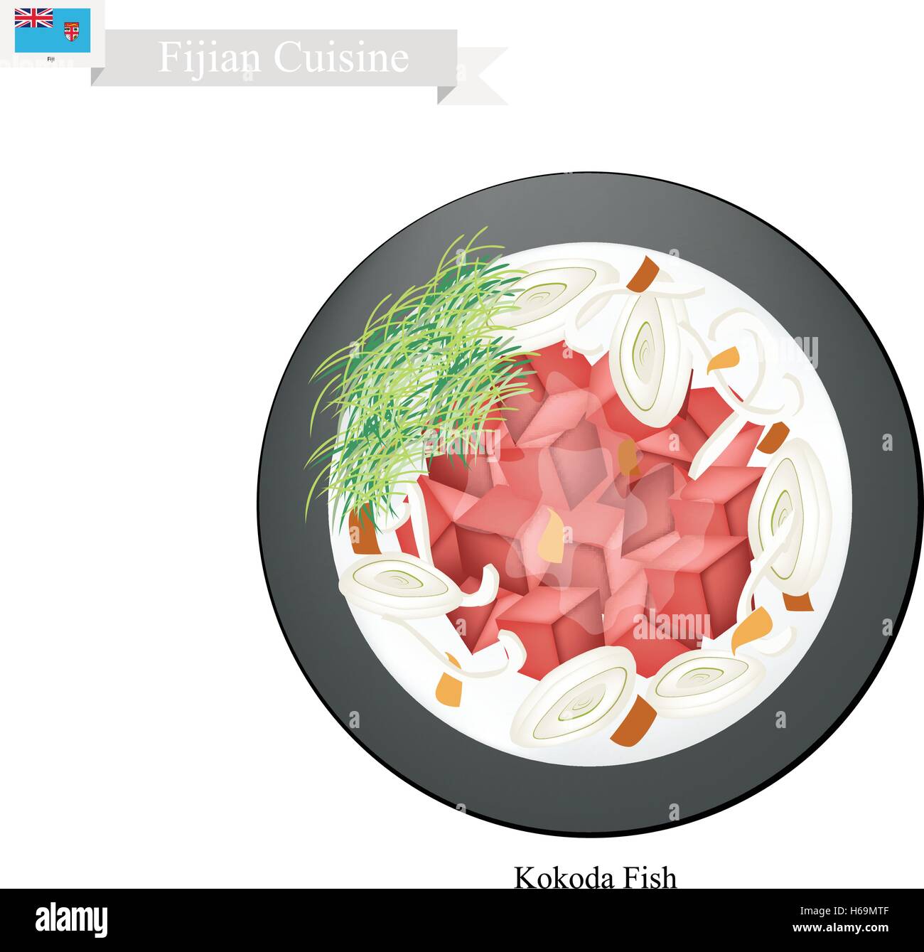 Fijian Cuisine, Kokoda or Traditional Raw Fish Marinated in Citrus ...