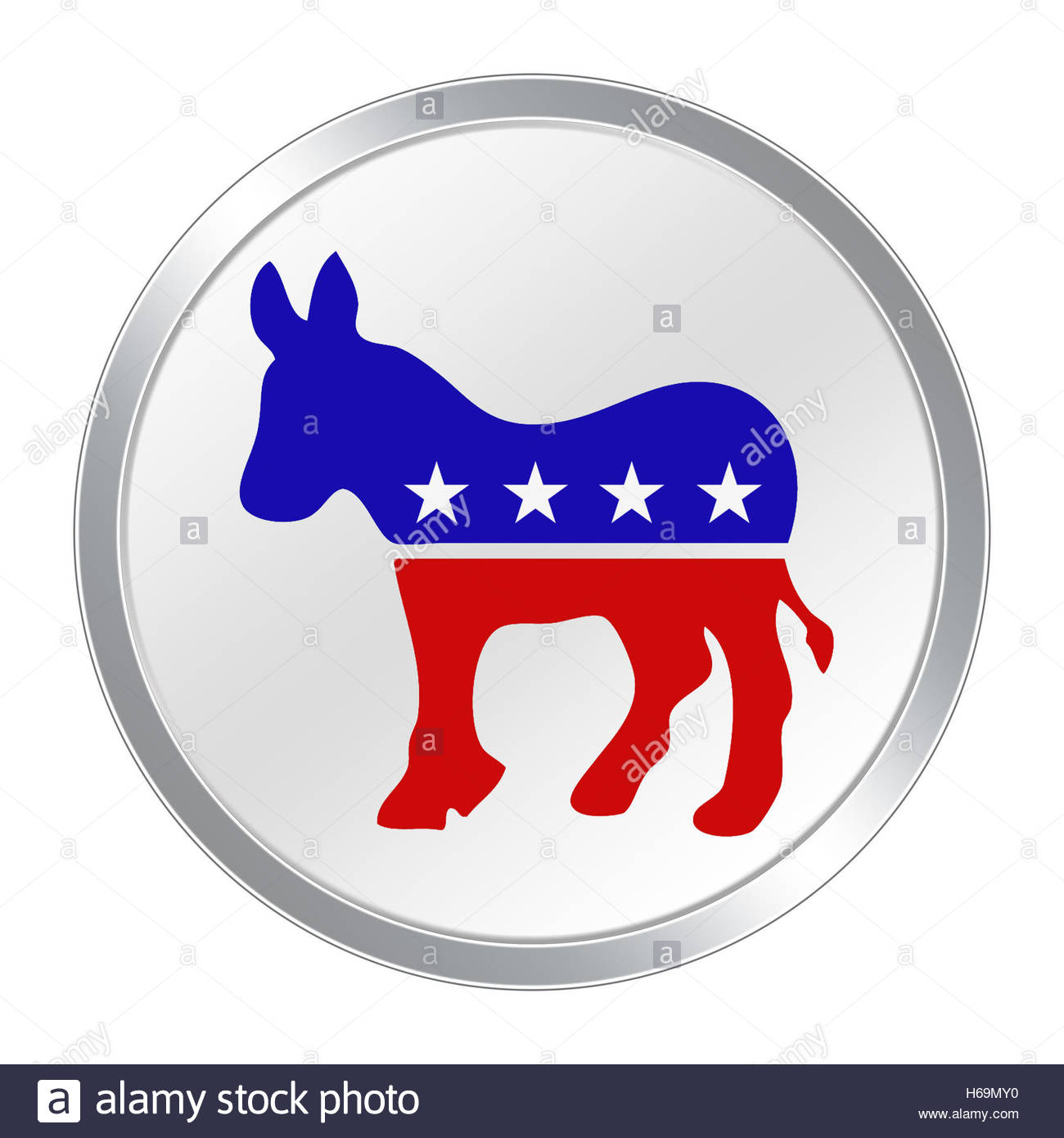 Democratic Party Donkey Logo Icon Stock Photos & Democratic Party ...
