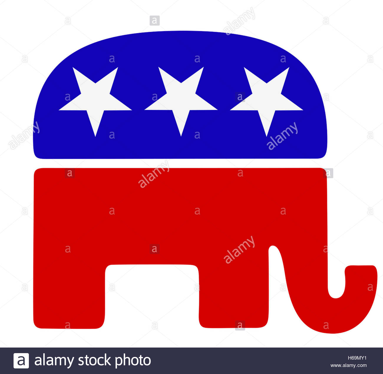 Republican Party Icon Logo Elephant Stock Photos & Republican Party ...