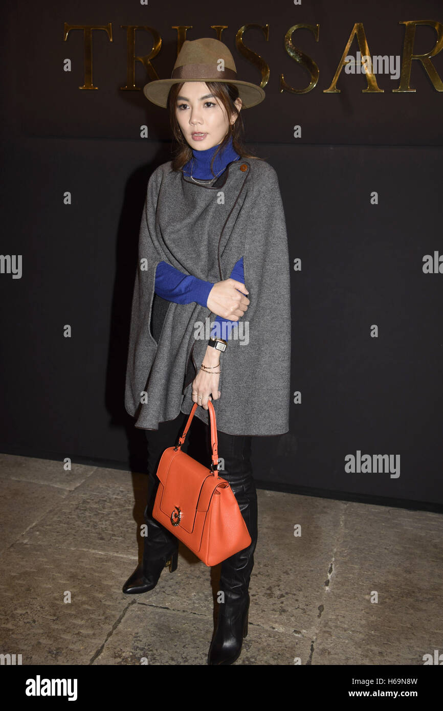 Bea Hayden attending the Trussardi show during Milan Fashion Week in ...