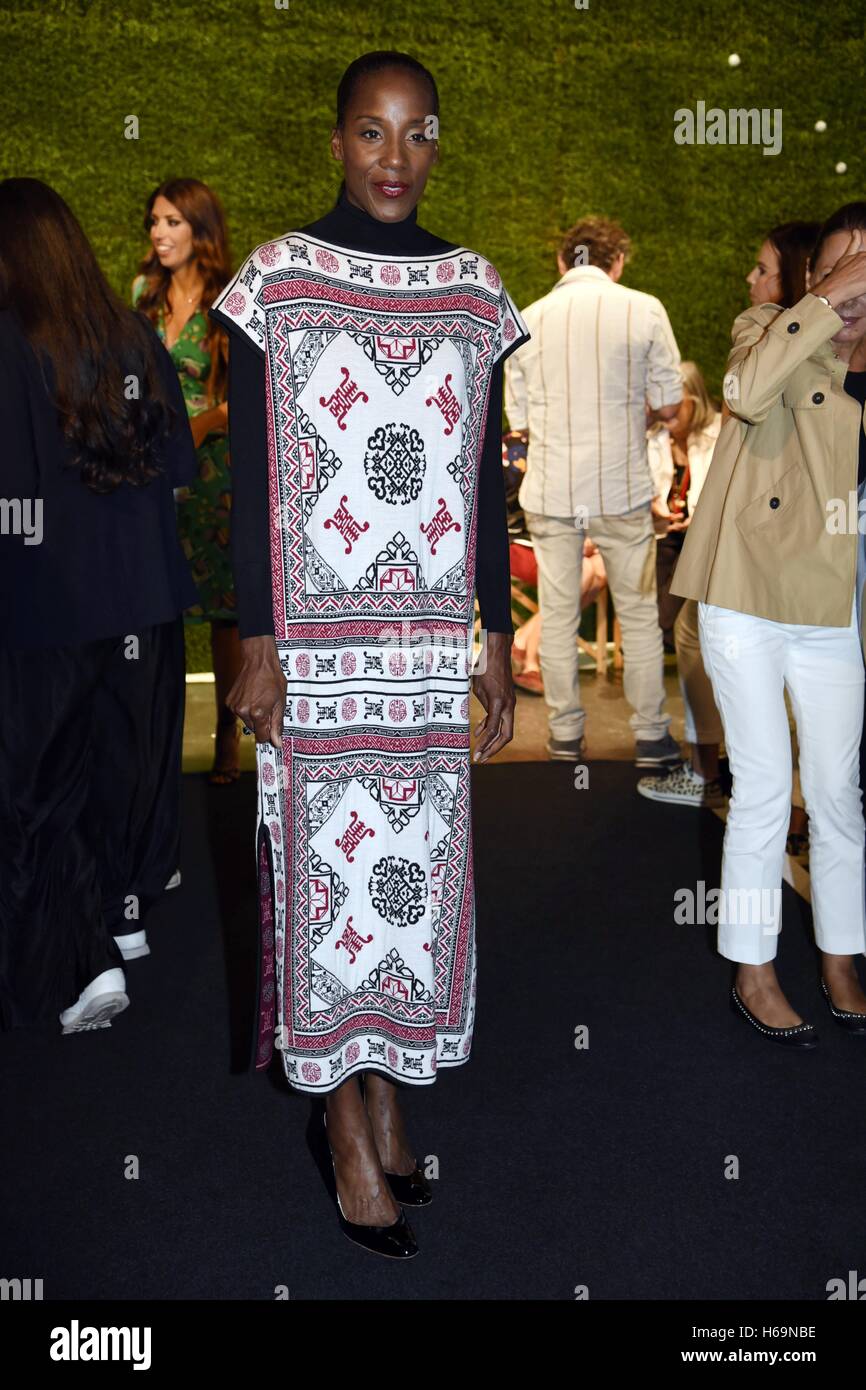 Fiona Mein attending the Biagiotti show during Milan Fashion Week in ...