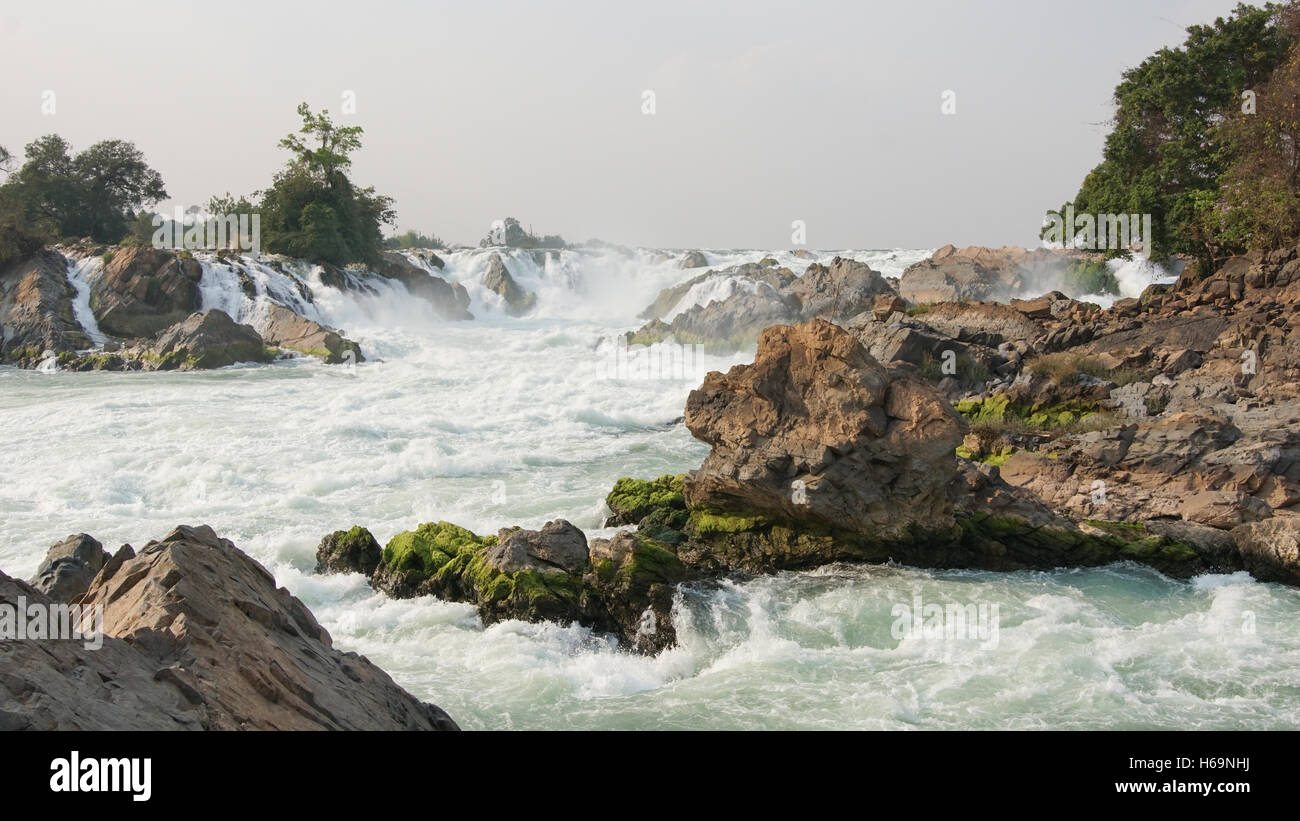 Khone Phapheng Waterfalls, Mekong River, Laos, Asia Stock Photo - Alamy