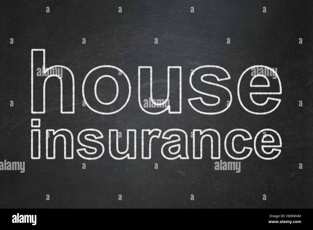 Insurance concept: House Insurance on chalkboard background Stock Photo ...