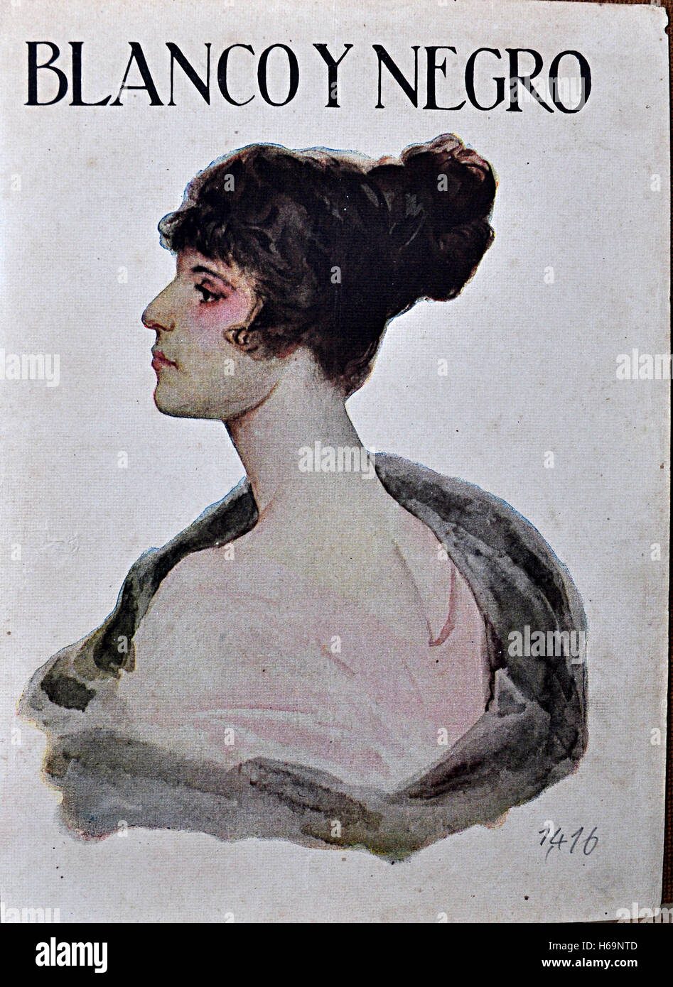 old magazine, 20s of the twentieth century, called Black and White ...