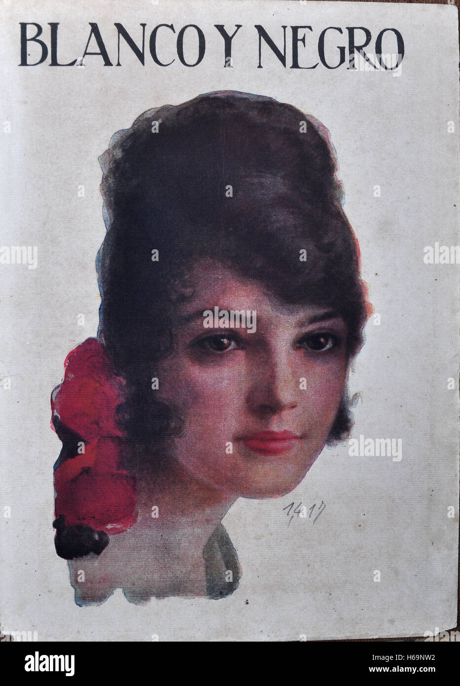 old magazine, 20s of the twentieth century, called Black and White ...