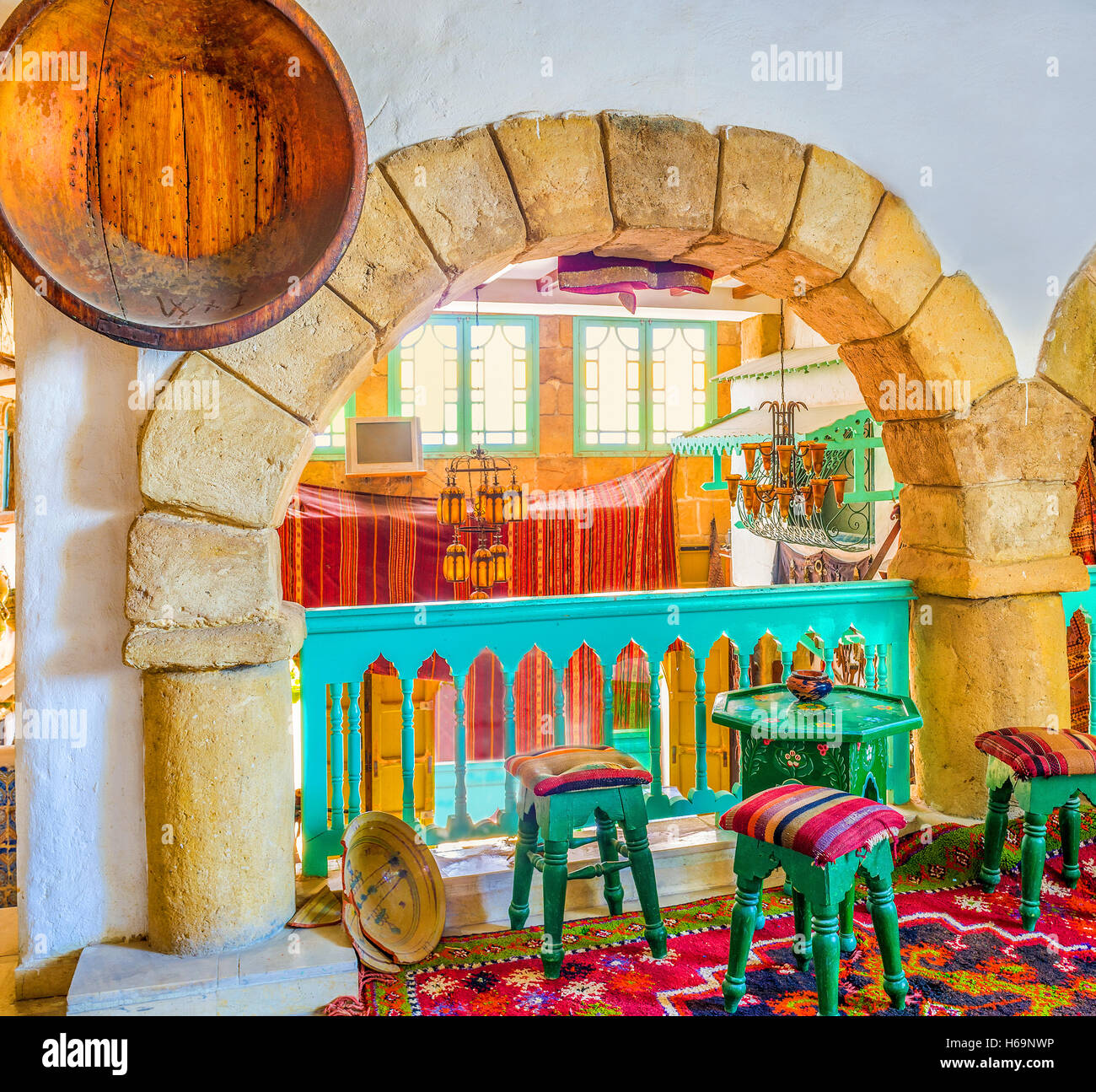 Restaurant cafe interior arabic pattern hi-res stock photography and ...