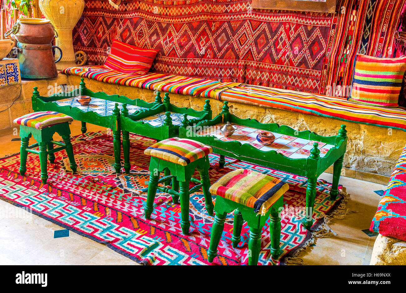 Restaurant cafe interior arabic pattern hi-res stock photography and ...