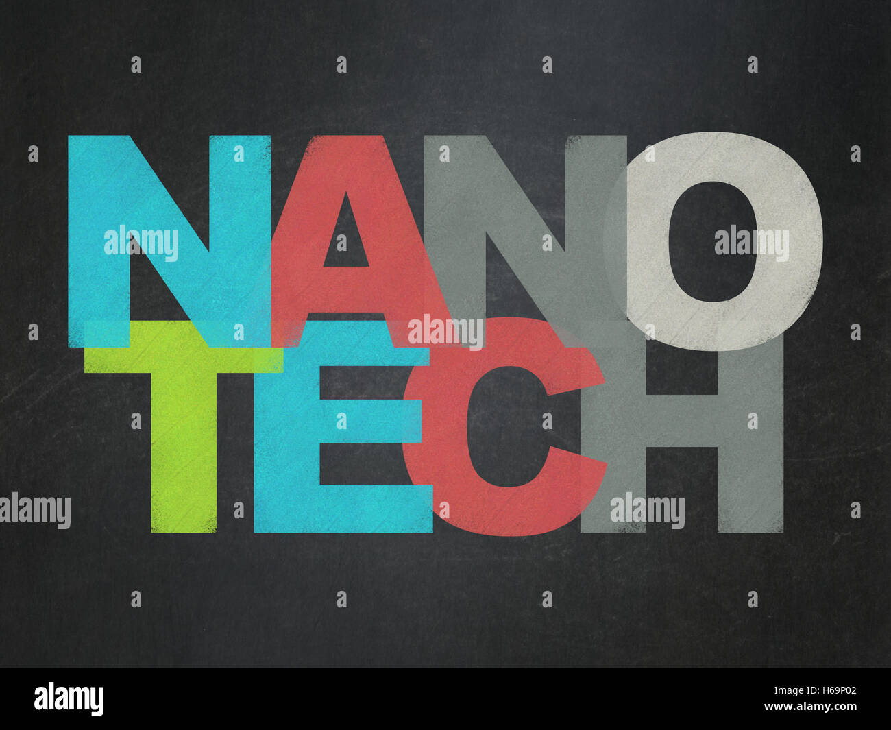 Science concept: Nanotech on School board background Stock Photo - Alamy