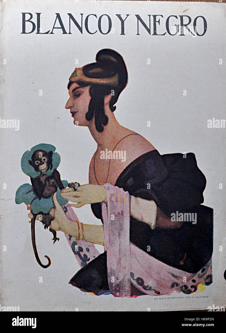 old magazine, 20s of the twentieth century, called Black and White ...