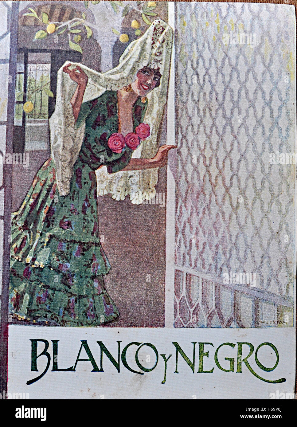 old magazine, 20s of the twentieth century, called Black and White ...