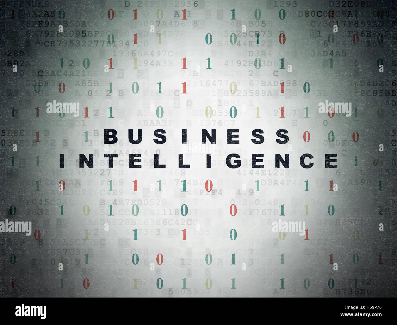 Business concept: Business Intelligence on Digital Data Paper ...