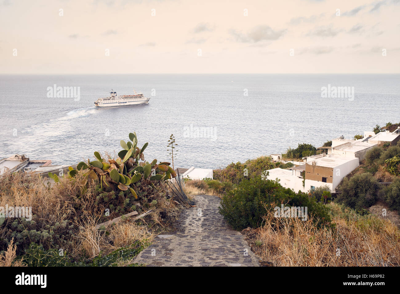 Stromboli village hi-res stock photography and images - Alamy
