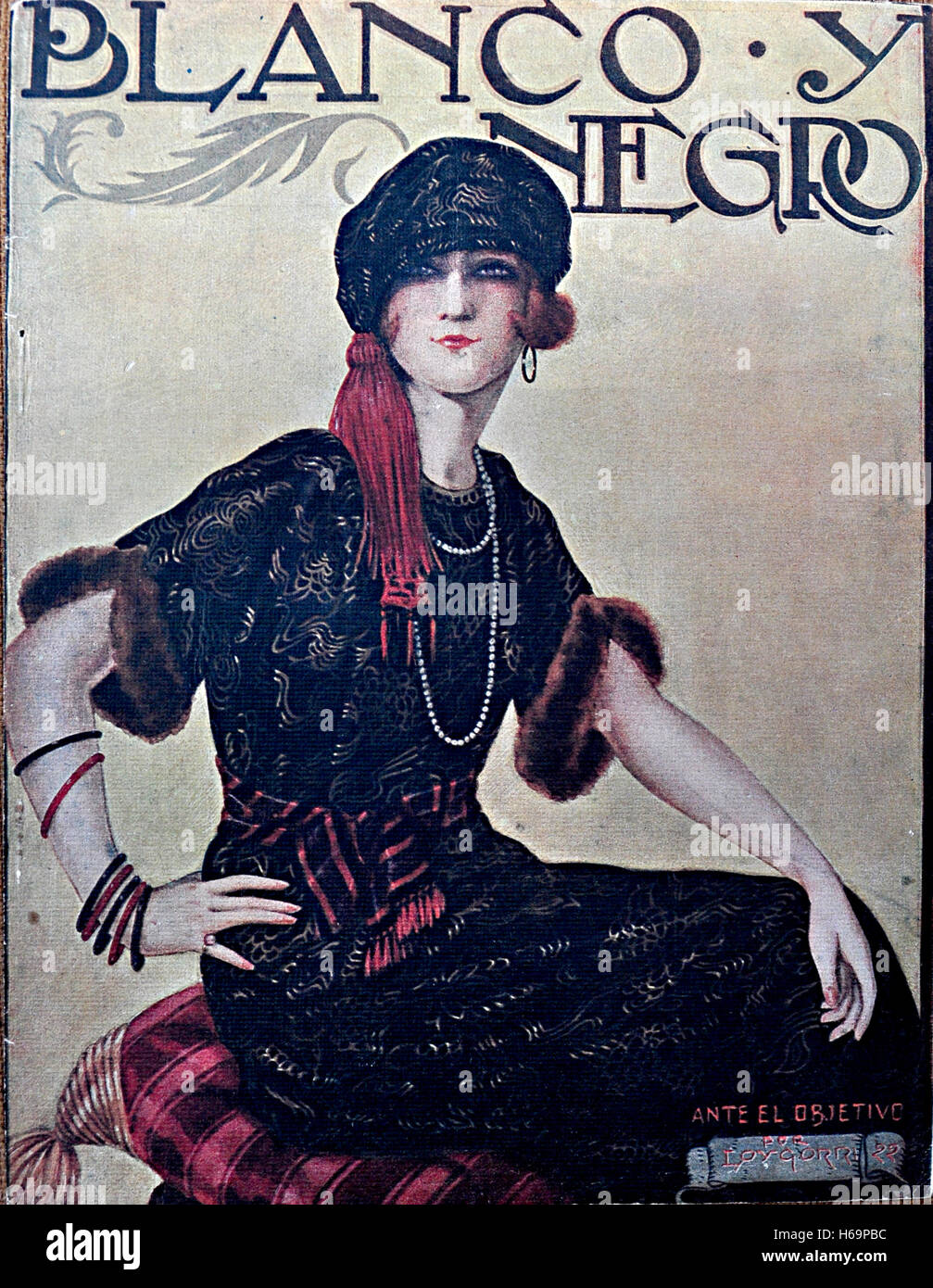 old magazine, 20s of the twentieth century, called Black and White ...