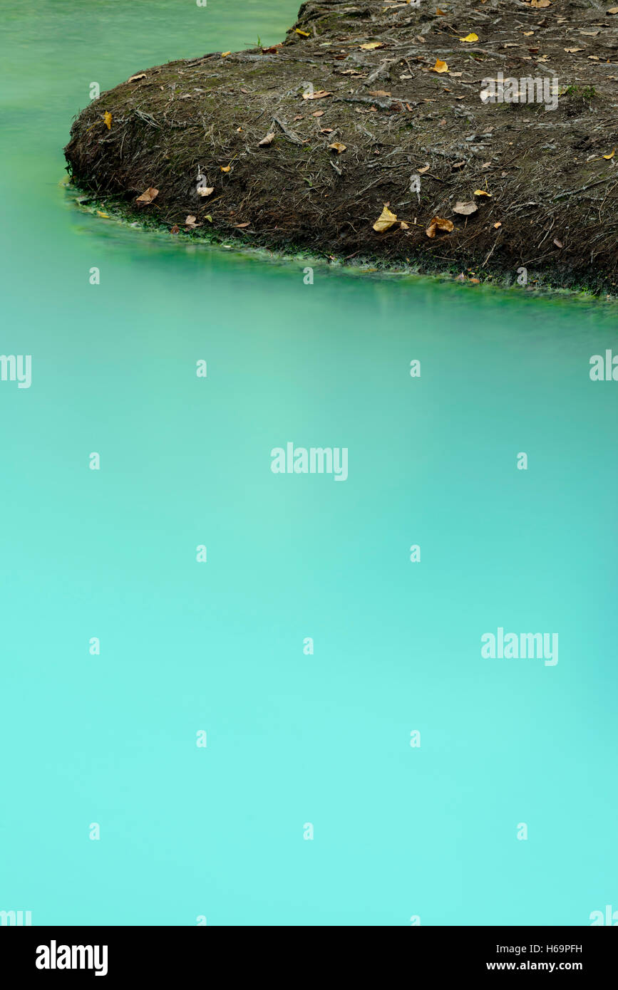 Shore of sulphurous lake Stock Photo - Alamy