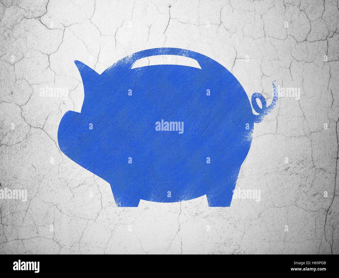 Currency concept: Money Box on wall background Stock Photo - Alamy