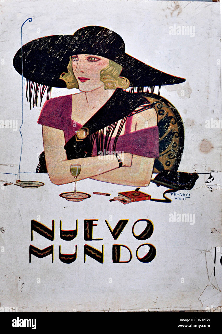 old magazine, 20s of the twentieth century, called Black and White ...