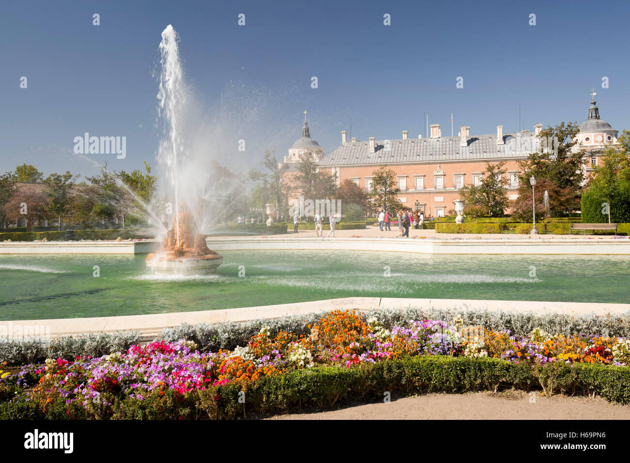 Aranjuez, Madrid, Spain. October 9, 2016; Gardens of Aranjuez, next to ...