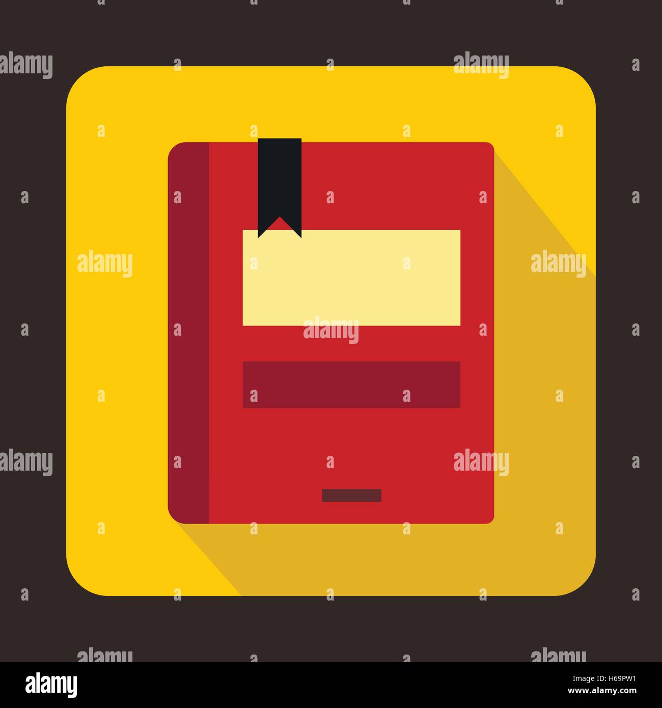 Red closed book icon in flat style Stock Vector Image & Art - Alamy