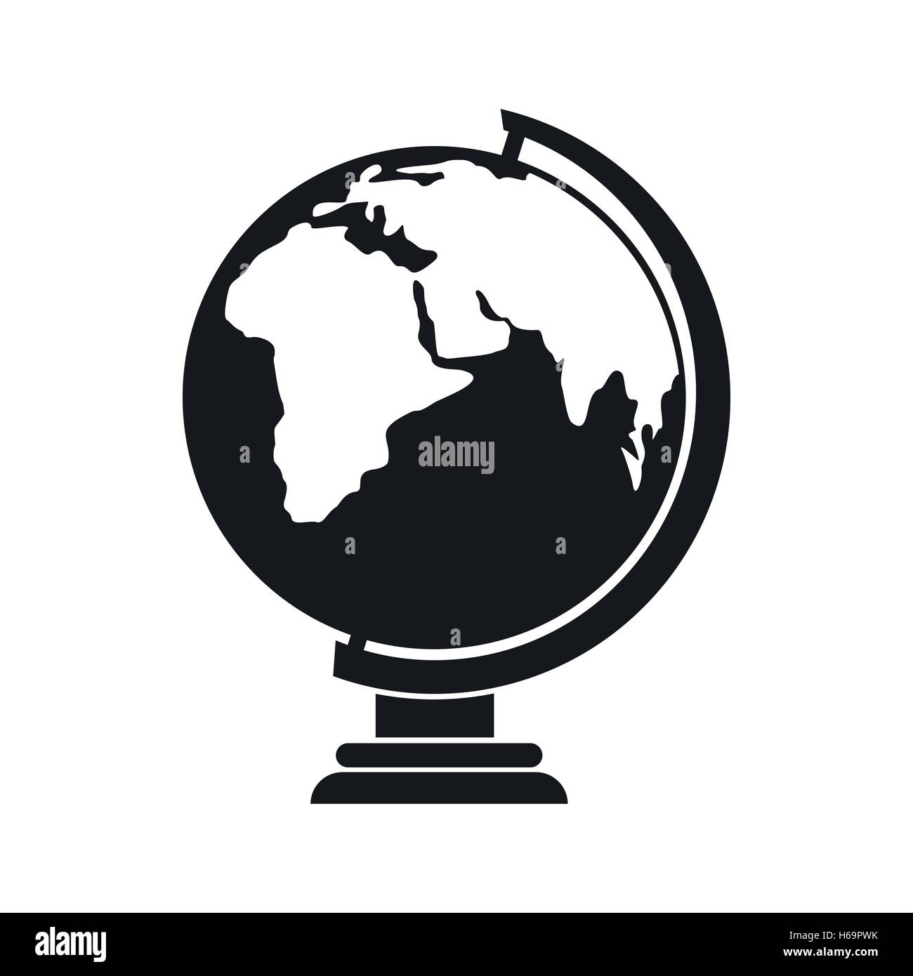 Globe icon, simple style Stock Vector Image & Art - Alamy