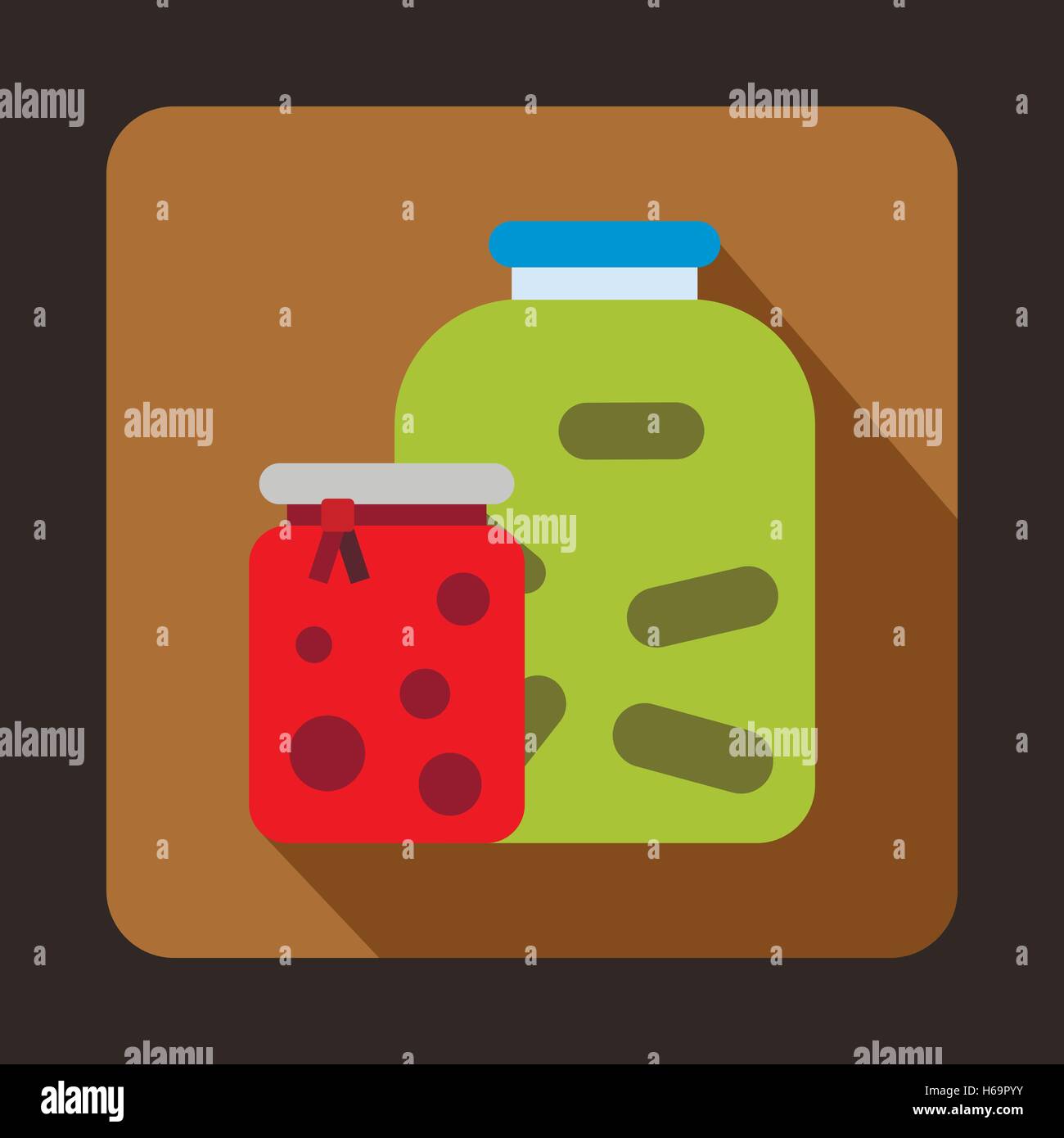Jar preserve jam pickled Stock Vector Images - Alamy