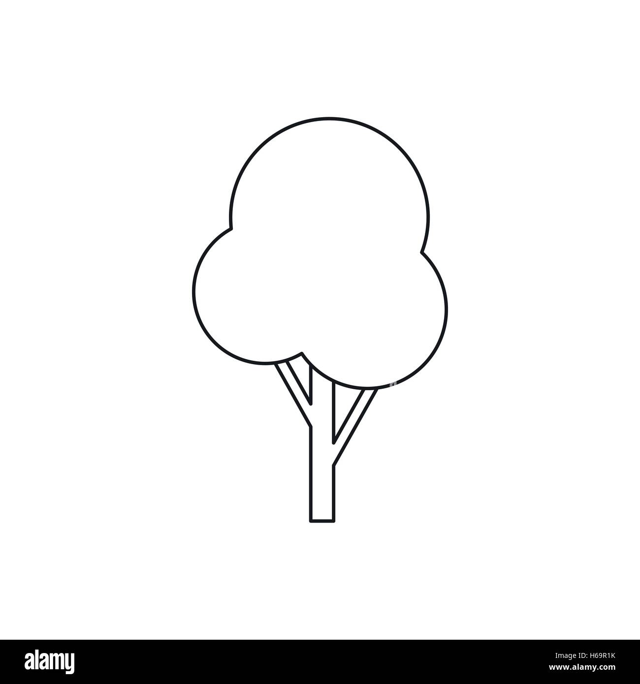 Autumn tree icon, outline style Stock Vector Image & Art - Alamy