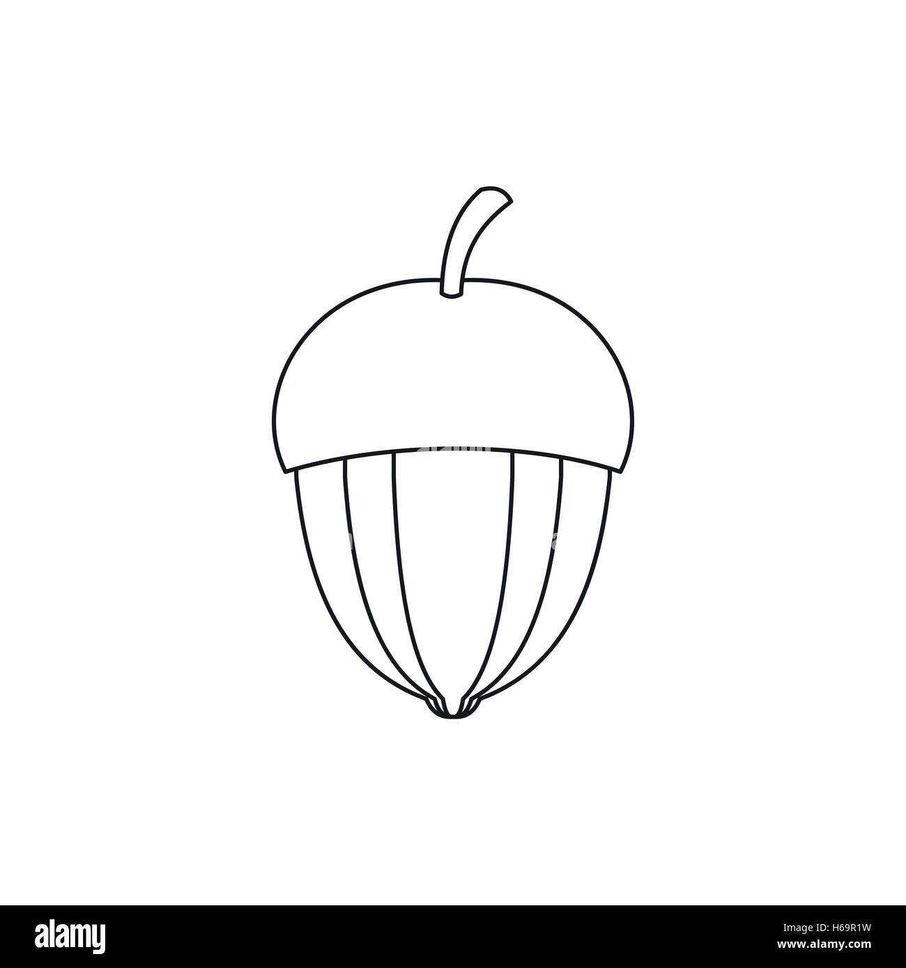 Acorn icon, outline style Stock Vector Image & Art - Alamy