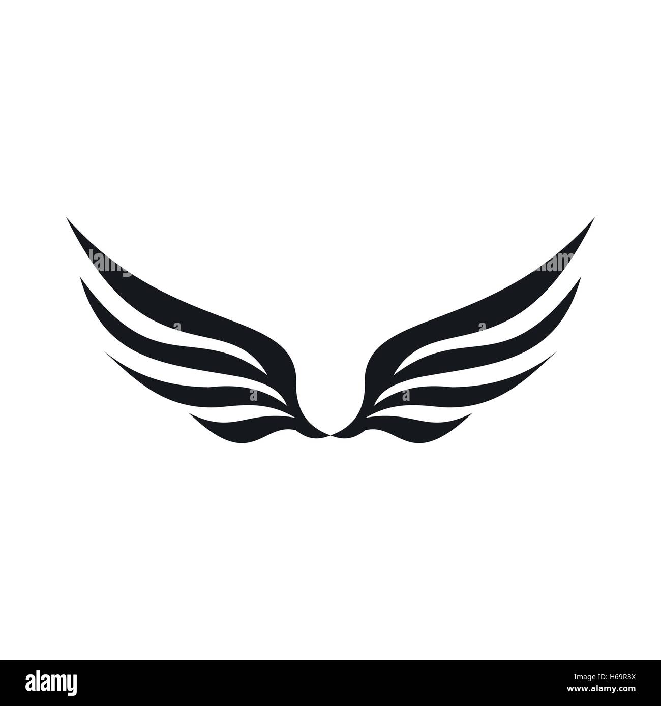 Wing icon, simple style Stock Vector Image & Art - Alamy