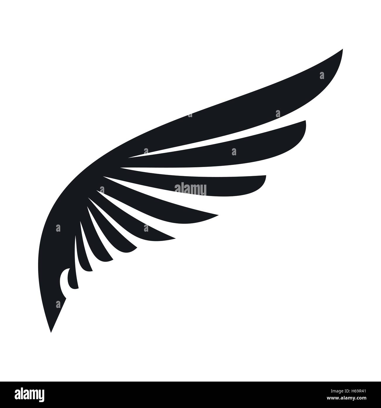 Wing icon, simple style Stock Vector Image & Art - Alamy