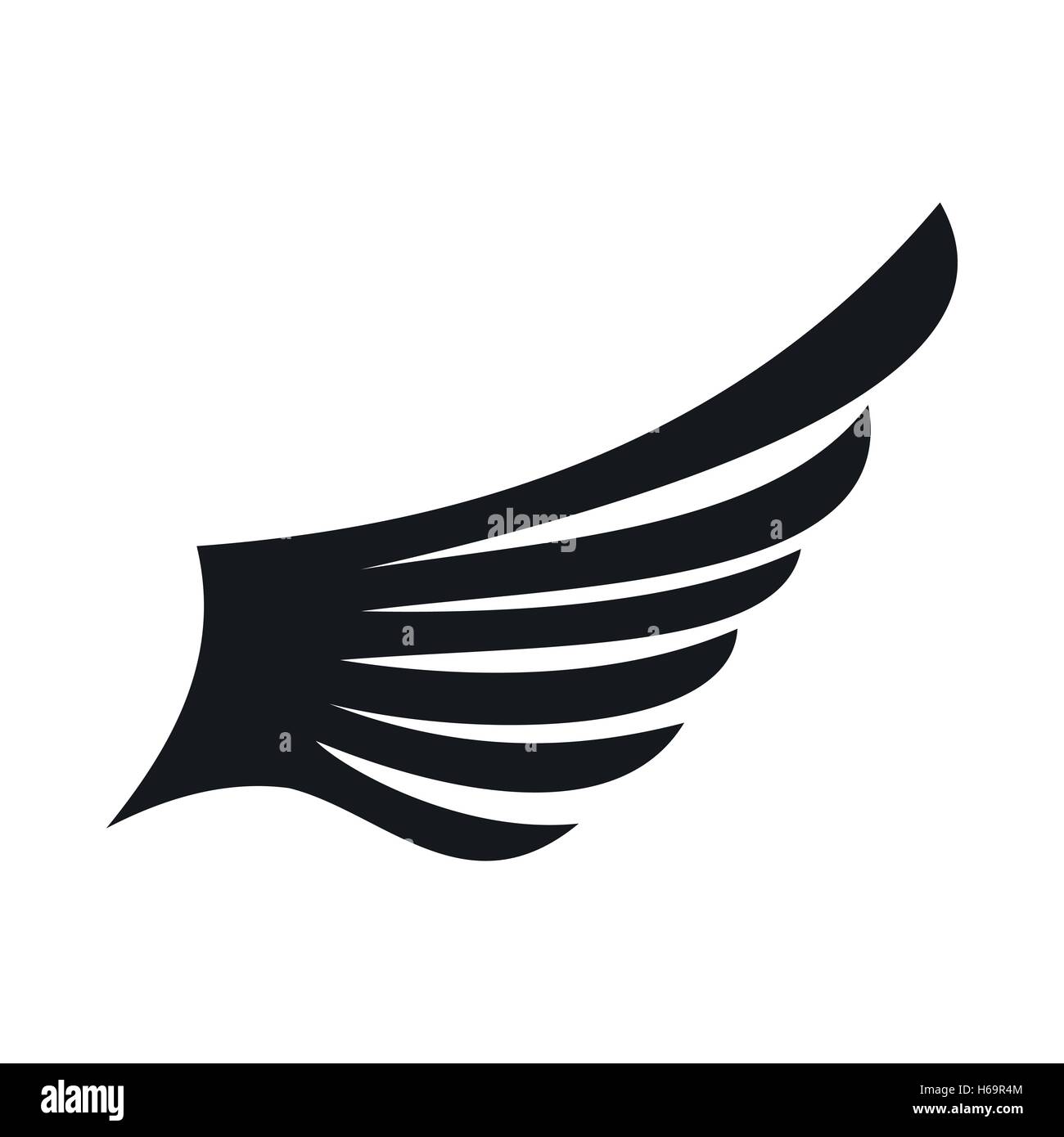 Wing icon, simple style Stock Vector Image & Art - Alamy