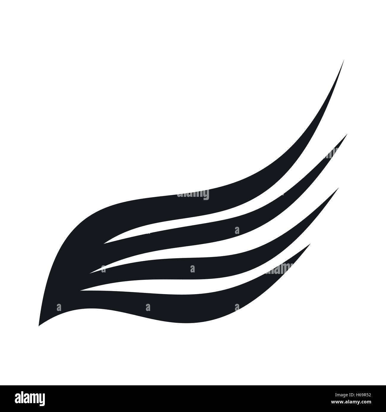 Wing icon, simple style Stock Vector Image & Art - Alamy