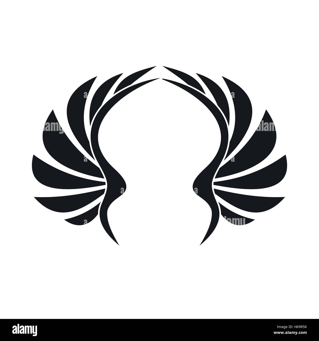 Wing icon, simple style Stock Vector Image & Art - Alamy