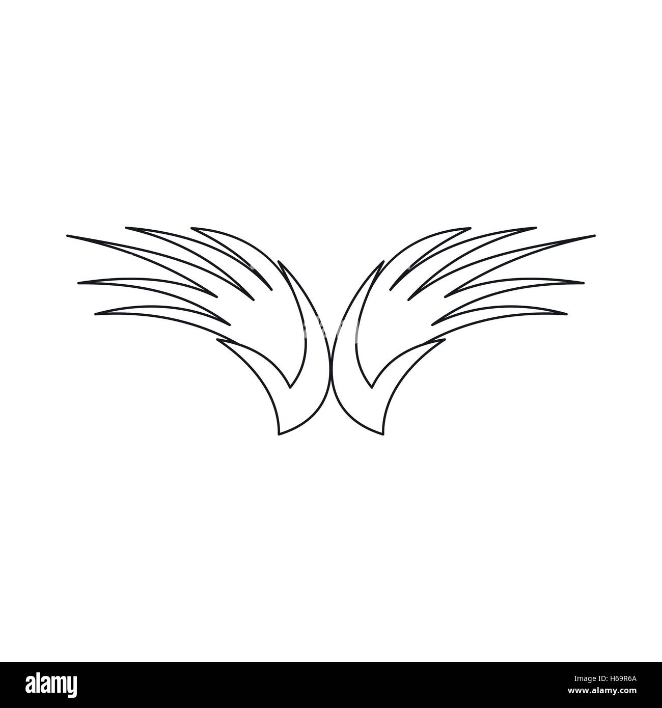 Wing icon, outline style Stock Vector Image & Art - Alamy Wing icon, outline style Stock Vector Image & Art - Alamy