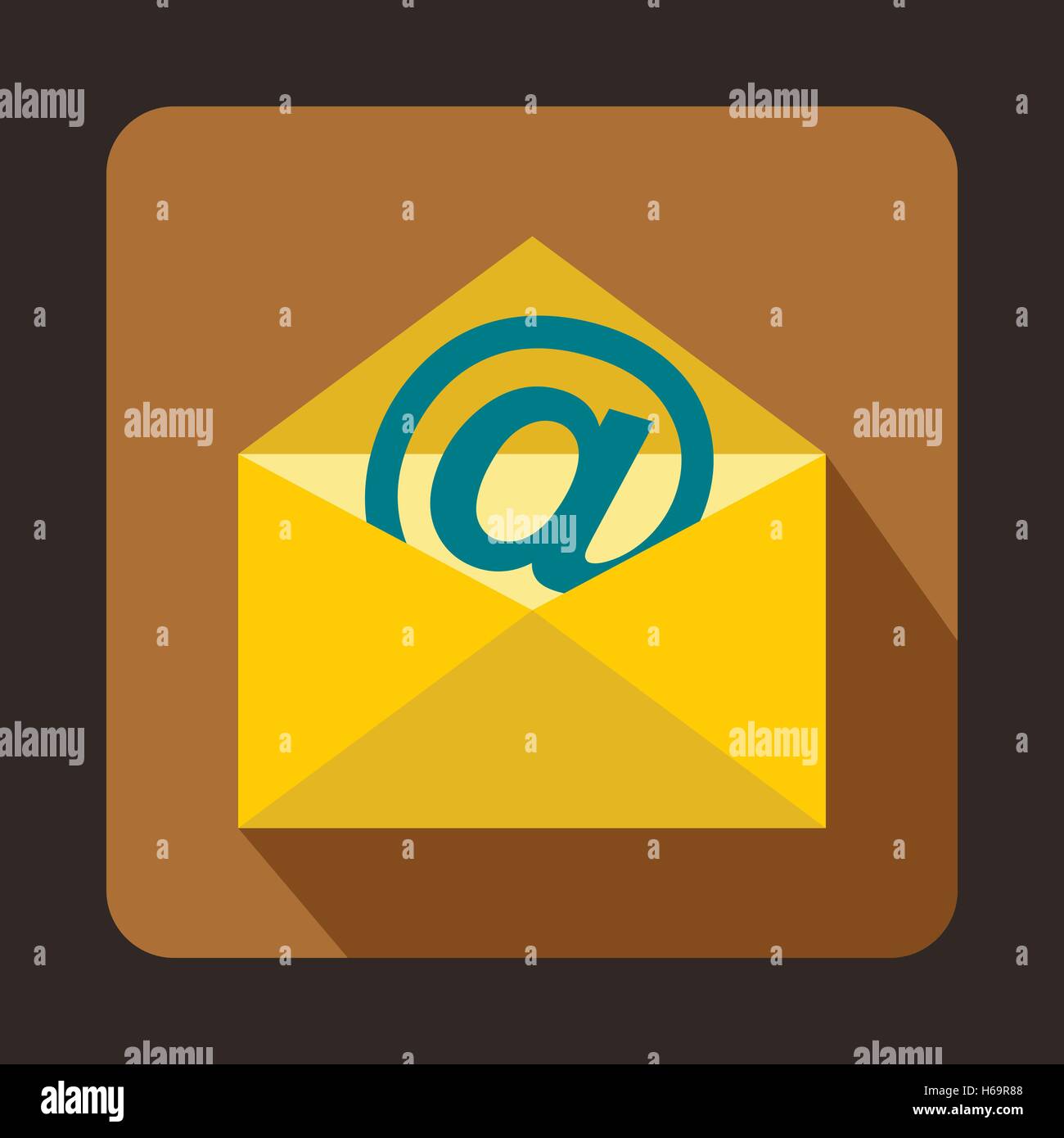 Yellow envelope check mark icon Stock Vector Images - Alamy