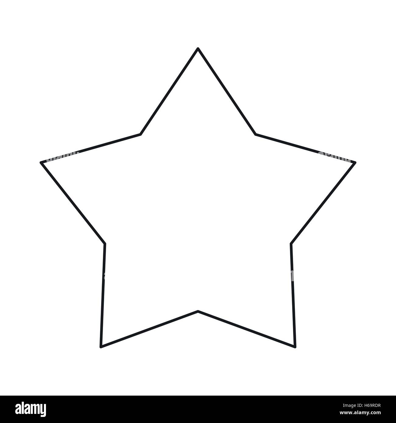 Star icon, outline style Stock Vector Image & Art - Alamy