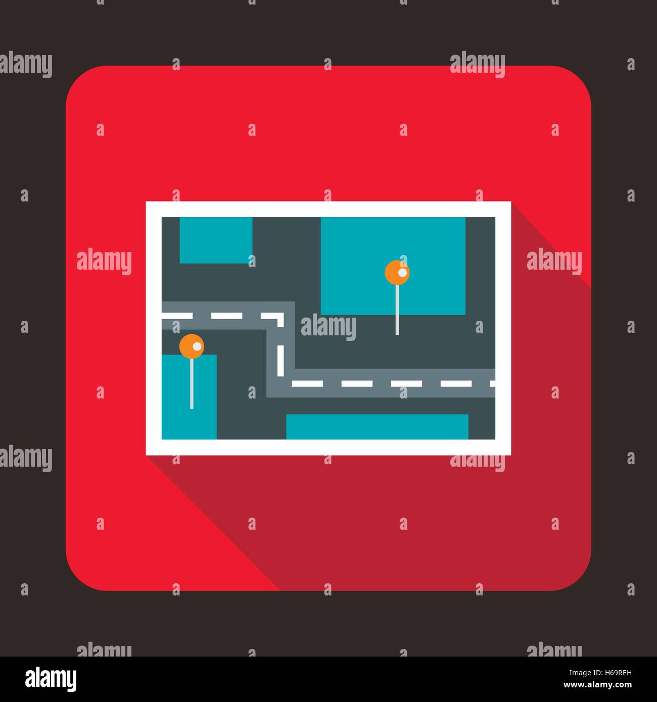 Navigator icon in flat style Stock Vector Image & Art - Alamy