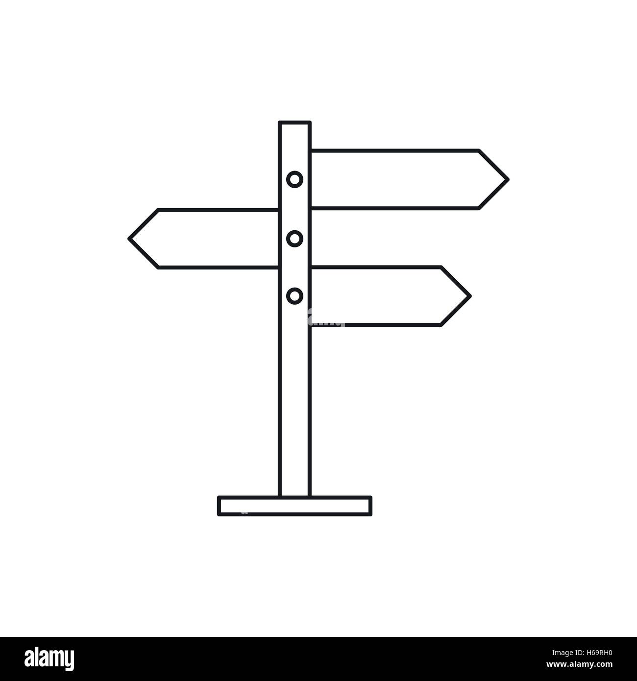 Direction signs icon, outline style Stock Vector Image & Art - Alamy