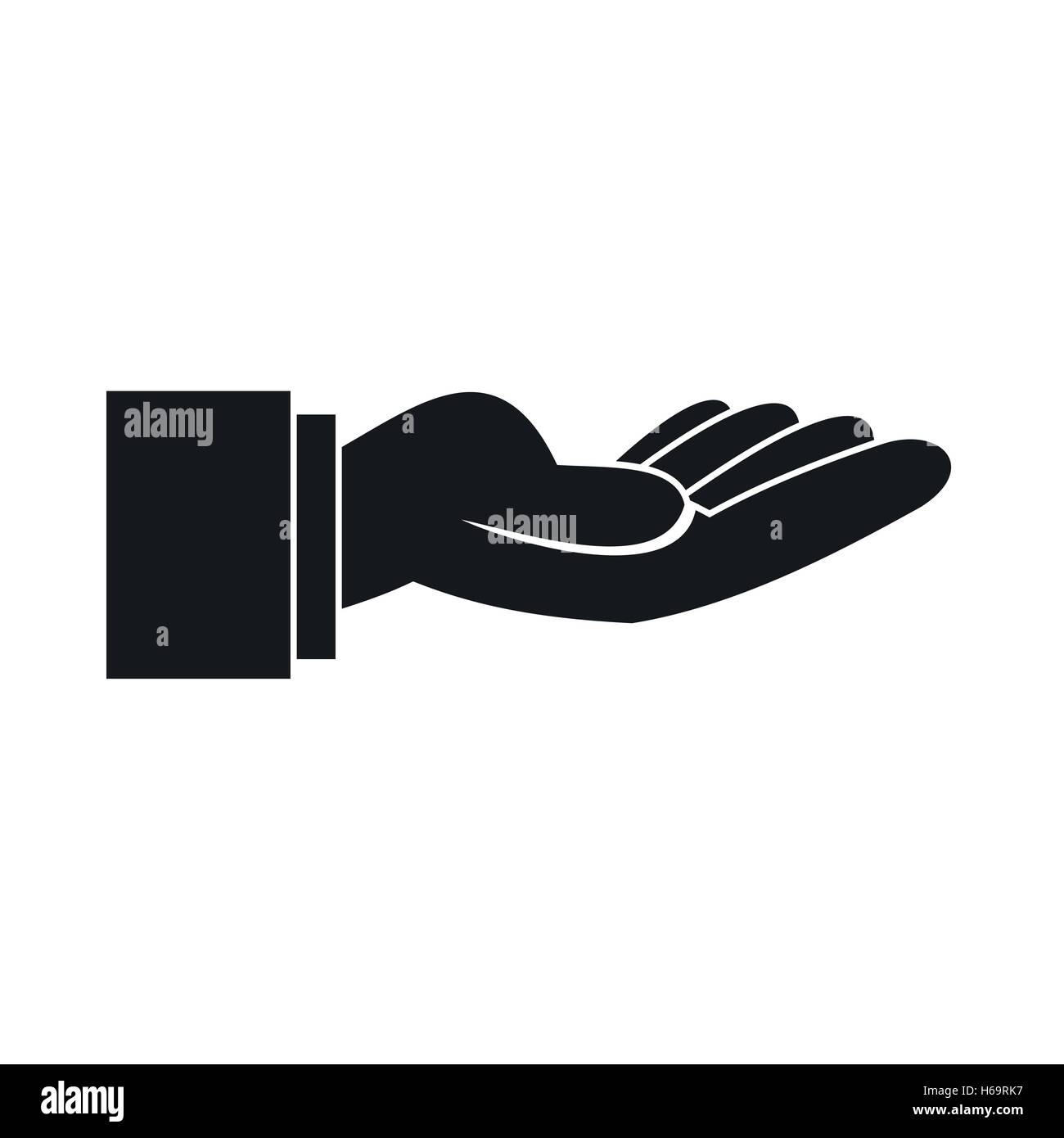 Outstretched hand gesture icon, simple style Stock Vector Image & Art ...