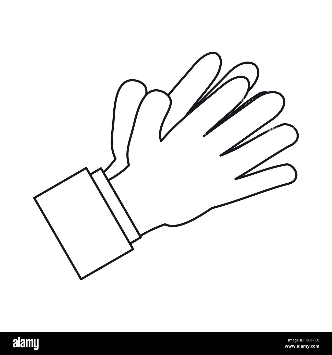 Clapping applauding hands icon, outline style Stock Vector Image & Art ...