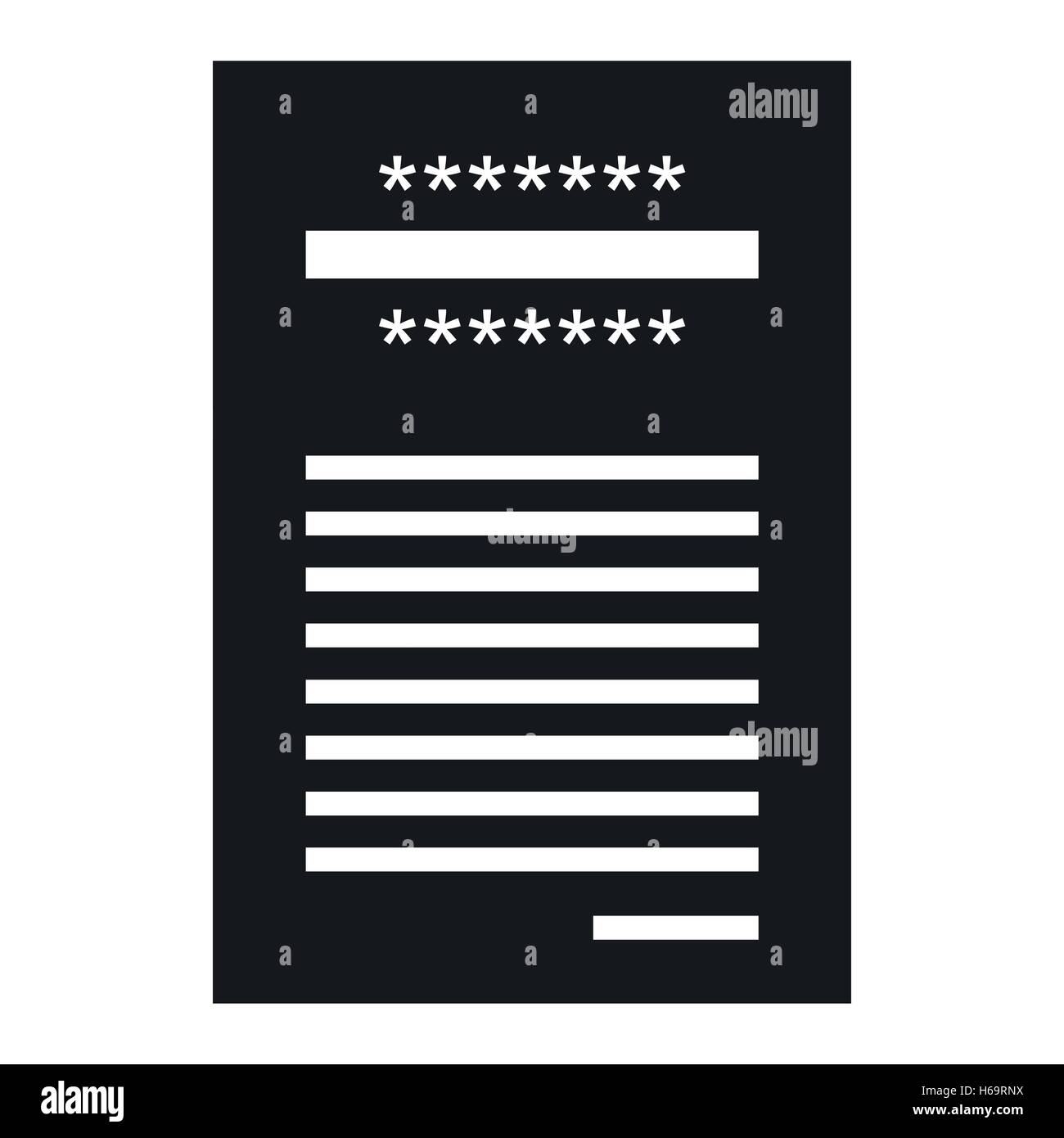 Till receipt Stock Vector Images - Alamy