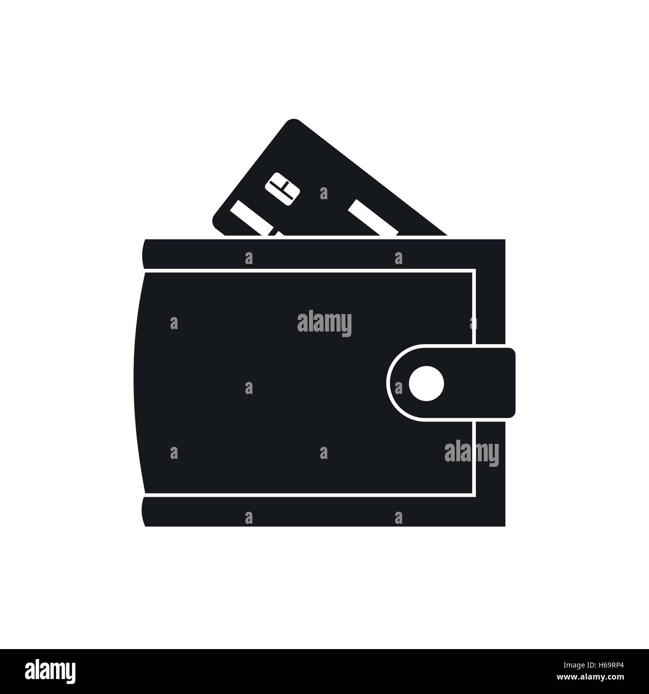 Wallet with credit card and cash icon Stock Vector Image & Art - Alamy