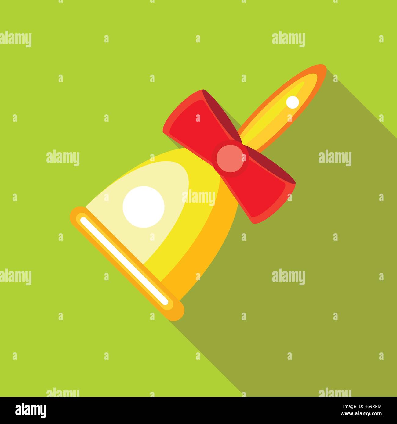 Ringing dinner bell Stock Vector Images - Alamy